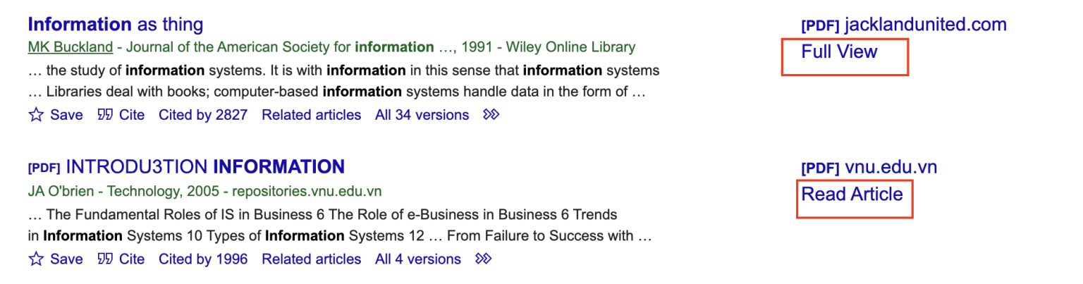 Google Scholar – Library